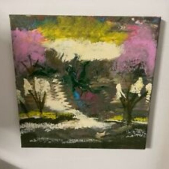 unbranded | Art | Acryllic Paint And Pour Double Technique Abstract ...